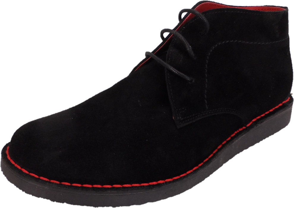 Ikon Original Nomad Suede Desert Boots in Black – Adaptor Clothing