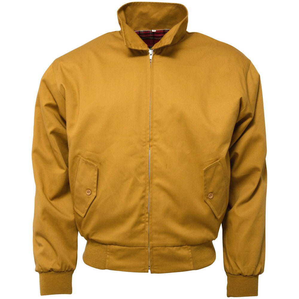 Relco Classic Red Tartan Lined Harrington Mustard – Adaptor Clothing